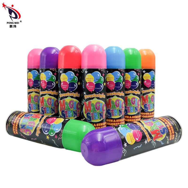 MSDS CE Eco Friendly Party String Spray Snow For Birthday Parties 52*160mm